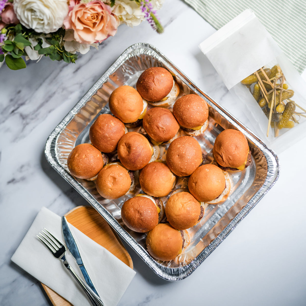 Mini Cheeseburgers – Chef's Garden Catering & Events